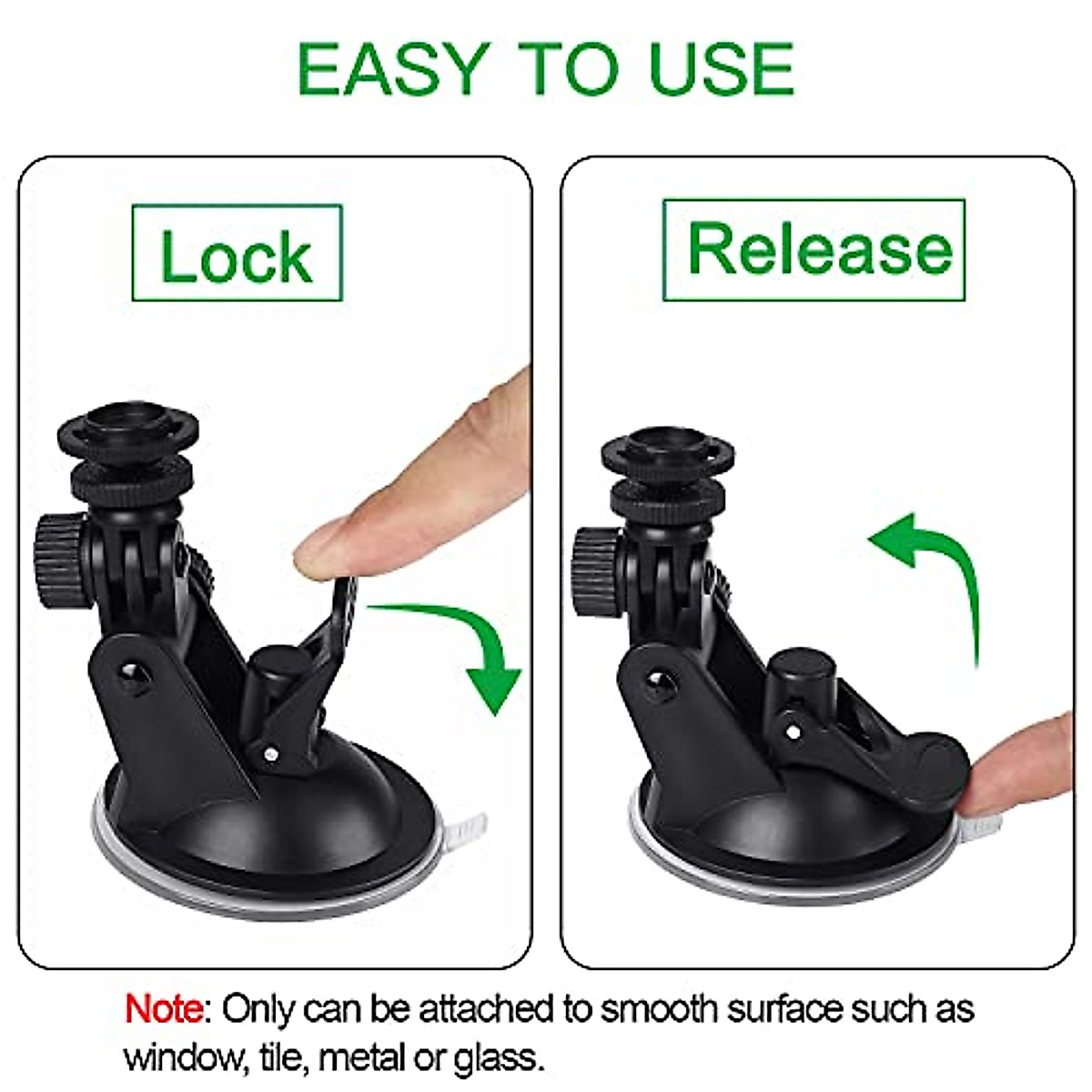 ALERTCAM 2Pack Suction Cup Mount for All-New Blink Outdoor/Indoor Camera, Blink XT / XT2, Blink Mini, Attach Your Blink Home Security Camera with No Tools