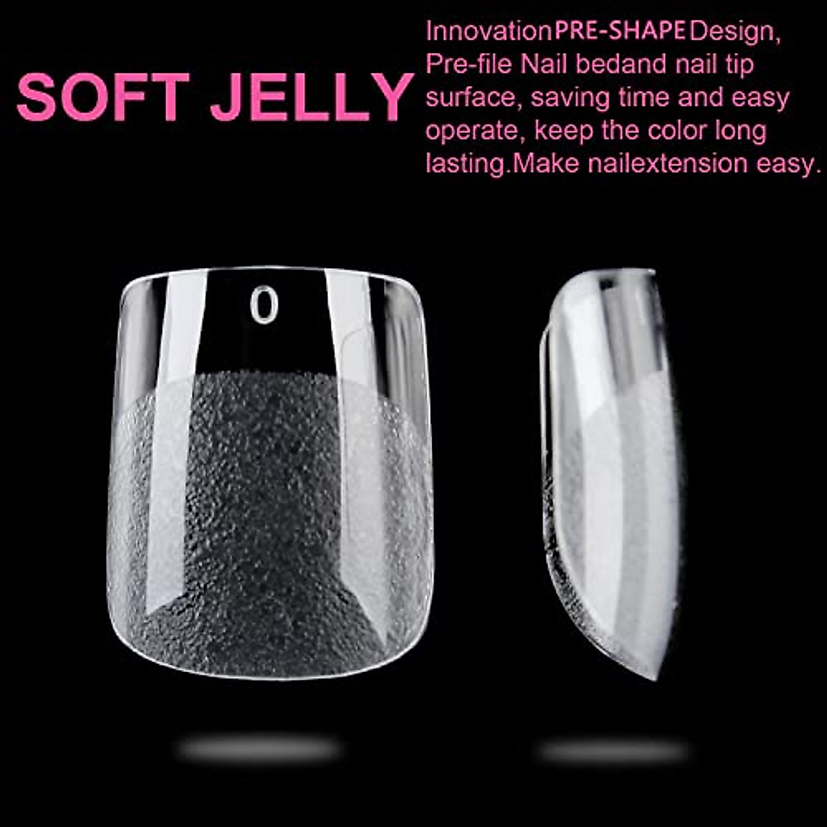 UNA GELLA Extra Short Square Fake Nails XS 216pcs Pre-shape Extra Short Square Press on Nails Extra Short Square Gel Tips for Full Cover Acrylic Short Square Nails False Nails For Nail Extension Home DIY Salon 12 Sizes Gelly Tips