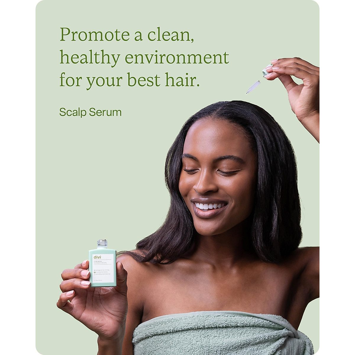 Divi Hair Scalp Serum for Women and Men - Revitalize and Balance Your Scalp - Improves Appearance of Thinning Hair, Nourishes the Scalp and Helps Remove Product and Oil Buildup, 100ml