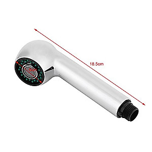 Faucet Sprayer Head, Kitchen Bathroom Pull Out Sink Faucet Nozzle 2 Functions Pull Down Tap Nozzle Spout G1/2 Straight Thread High Flow Shower Head Replacement Part Hot for Personal Hygiene