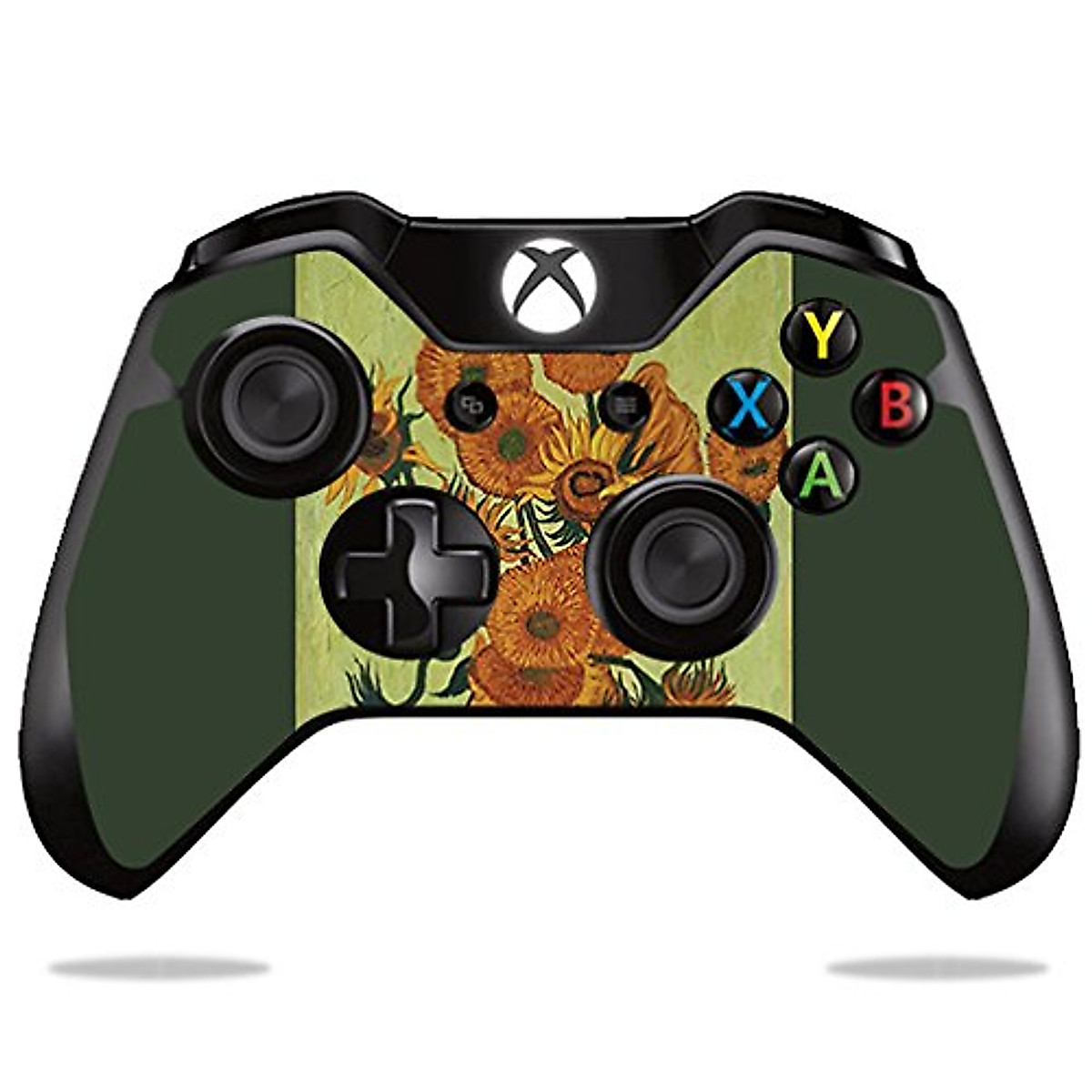 MightySkins Skin Compatible with Microsoft Xbox One or One S Controller - Van Gogh Sunflowers | Protective, Durable, and Unique Vinyl wrap Cover | Easy to Apply, Remove | Made in The USA