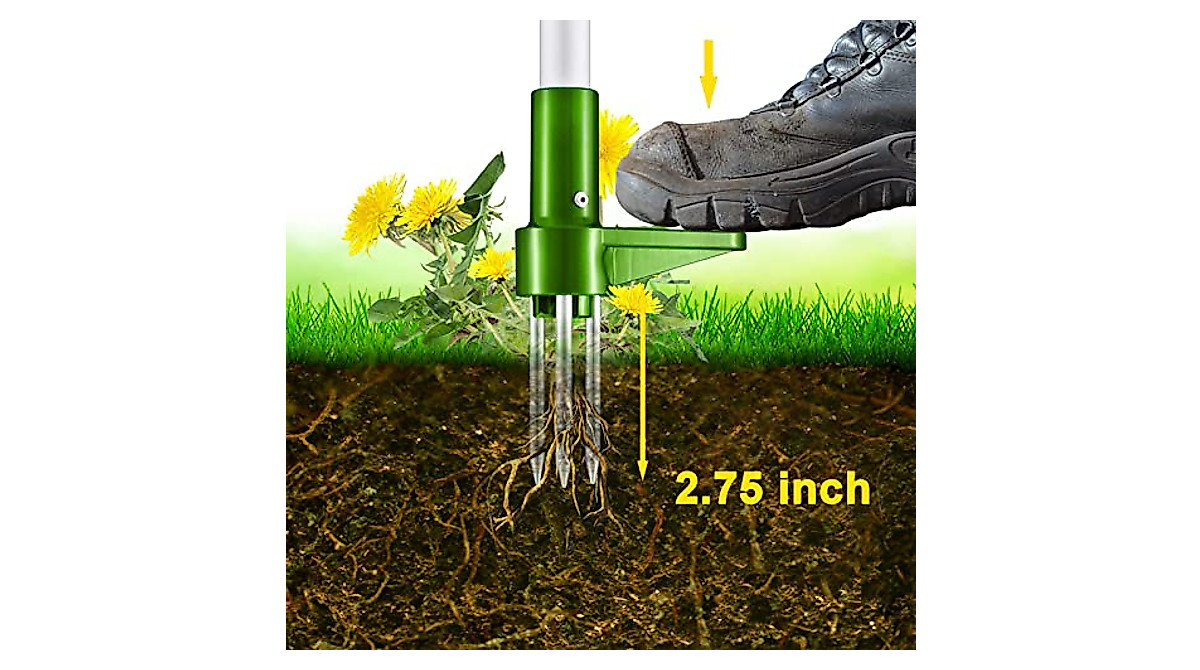 Heavy Duty Stand Up Weed Puller Tool | Easy Root Removal