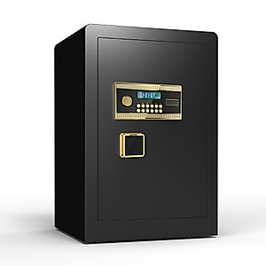 2.4 Cu.ft. Safe Box with Digital Keypad, Anti-Theft Safe with Key & Removable Shelf, 21.65-Inch Digital Security Safe for Home Office, Cabinet Safe with Password Lock for Cash Jewelry Documents