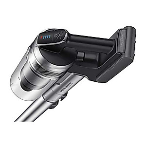 Samsung Jet 90 Cordless Stick Vacuum Long Lasting Battery and 200 Air Watt Suction Power, Complete with Telescopic Pipe, Titan Silver