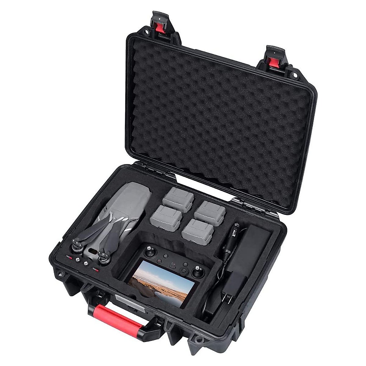Smatree 17.6L Carrying Case Compatible with DJI Mavic 2 Pro/DJI Mavic 2 Zoom with Pre-Cut Foam for DJI Smart Controller and DJI Remote Controller