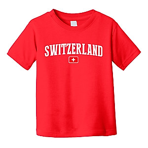 Switzerland toddler soccer T-shirt national team for world cup 2022 boys girls kids Swiss