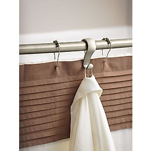 Moen SR2100BN Shower Curtain Rolling Rings, Pack of 12, Brushed Nickel