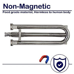 YOUFIRE Gas Grill Burner 19 1/8" x 6" Stainless Steel BBQ Replacement Parts for Brinkmann/Charmglow 810-8905-S and DCS Gas Grills, 3 Pack Burner Tube Grill Pipe Accessories