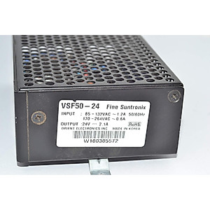 Fine SUNTRONIX VSF50-24 Power Supply 1.2AMP 85-132VAC 50/60HZ