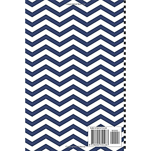 Gratitude Journal for Kids: Kids Journal with Writing Prompts, 120 Pages | Navy Blue Chevron Stripes