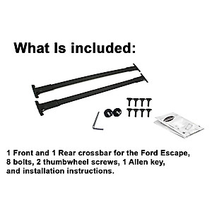BRIGHTLINES Cross Bars Roof Racks Replacement for 2013-2019 Ford Escape