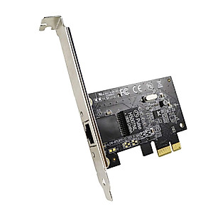 EDUP Gigabit Ethernet PCI Express PCI-E Network Card 10/100/1000Mbps RJ45 LAN Adapter Converter for Desktop PC, Model Number: EDUP-EP-9602