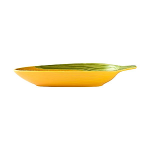 FOMIYES Ceramic Corn Trays, Corn on The Cob Dish, The Cob Porcelain Corn Dishes Corn Holders Appetizers Plate for Home and Kitchen