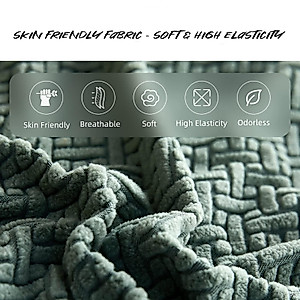 Jonuiony Universal Sofa Slipcover, 2024 New Wear-Resistant Sofa Cover, L Shape Sectional Couch Covers, Couch Cover for 4 Cushion Couch, High Stretch Furniture Protector(A-White,Large Four Seat)