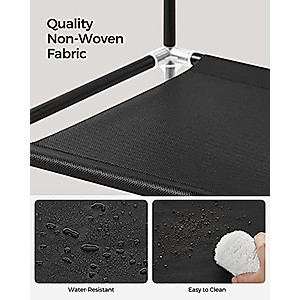 SONGMICS 10-Tier Shoe Rack, Storage Storage Organizer, Holds up to 50 Pairs, Metal Frame, Non-Woven Fabric, for Living Room, Hallway, 39.4 x 11 x 68.9 Inches, Black ULSH11H