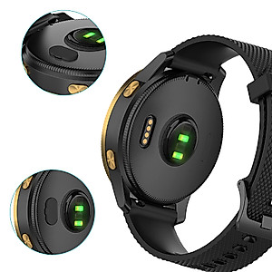 AWINNER 10 Pack Dust Plug Compatible for Garmin Watch Charger Port Protector (Black)