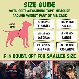 ESA Dog Vest + ID Tag + 50 ADA Information Cards - Emotional Support Dog Harness in Sizes X Small to XX-Large Metal Dog Tag Durable Clip Service Dog Information Cards