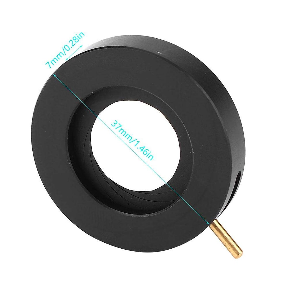 Microscope Lens Adapters, Iris Diaphragm Microscope Iris Adapter Aperture Adjustable Lens Optical Diaphragm for Laboratory Microscope(SK23)