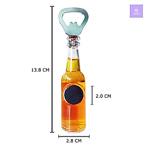 Magnetic Beer Bottle Opener Figure Beer Bottle Bar Refrigerator Decor Unique Birthday Gifts Collection (Corona Extra)