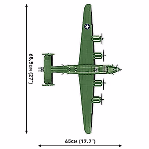 COBI Historical Collection WWII Consolidated B-24®D LIBERATOR® Plane Army Green, Large