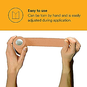 3M™ Coban™ NL Non-Latex Self-Adherent Wrap with Hand Tear, 2084, 4 in x 5 yd, 18 Rolls/Case