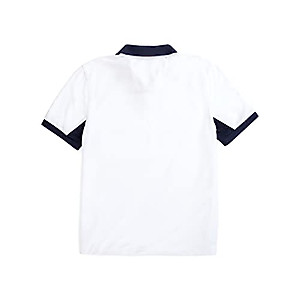 Nautica Men's Classic Fit Short Sleeve Performance Pique Polo Shirt, Bright White, 3X-Large
