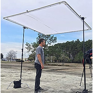 Glide Gear BFS 100 Photography Video Butterfly Frame 3 in 1 Collapsible Light Silk Scrim Lighting Diffuser 4x4 / 6x6 / 8x8