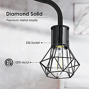 BoostArea Floor lamp,Industrial Floor Lamp,Standing Lamp with 6W LED Bulb,E26 Socket,On/Off Footswitch,Whole Metal,Modern Floor Lamp for Bedroom,Office, Living Room,Rustic,Vintage,Farmhouse