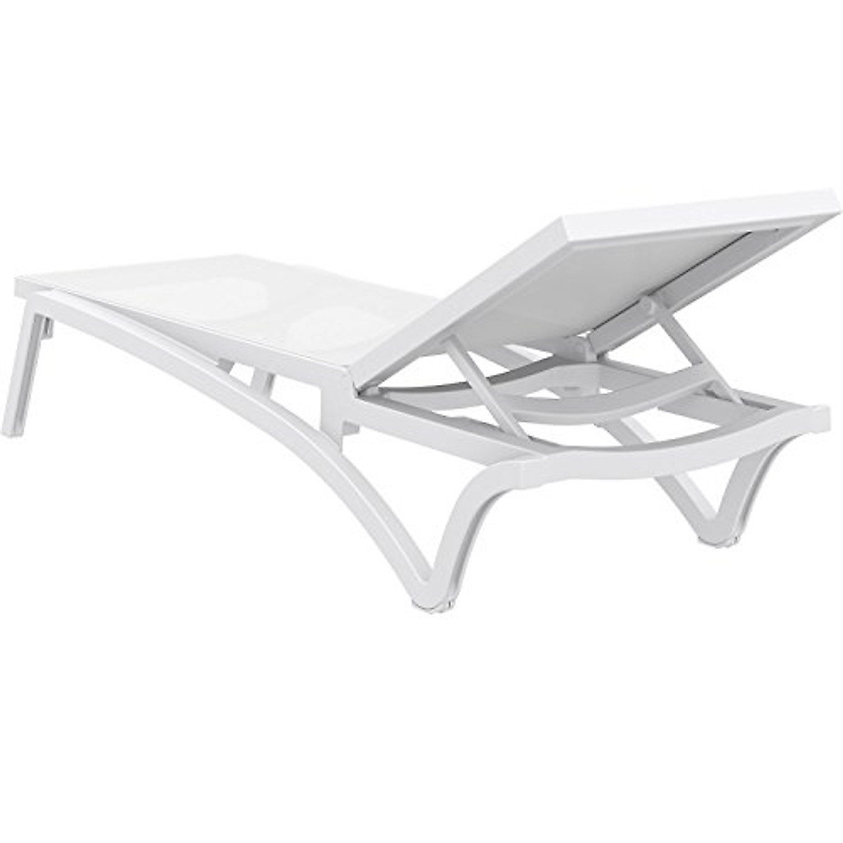 compamia pacific sling chaise lounge in white (set of 2)