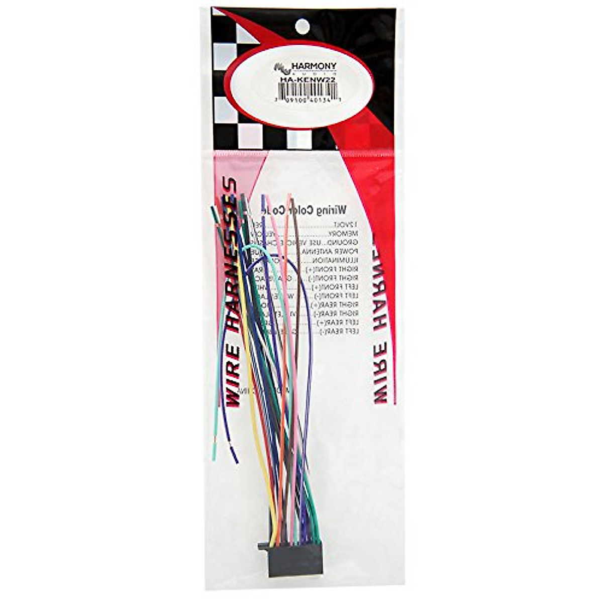 Harmony Audio HA-KENW22 Kenwood Replacement 22 Pin Radio Wire Harness