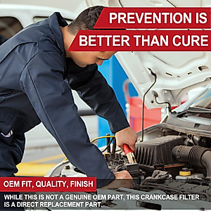 CV52001 Crankcase Ventilation Filter Breather Element Cummins CCV Filter Compatible with Dodge Ram 2500 3500 4000 4500 5500 Ford F650 750 904-418 4936636 68002433AC