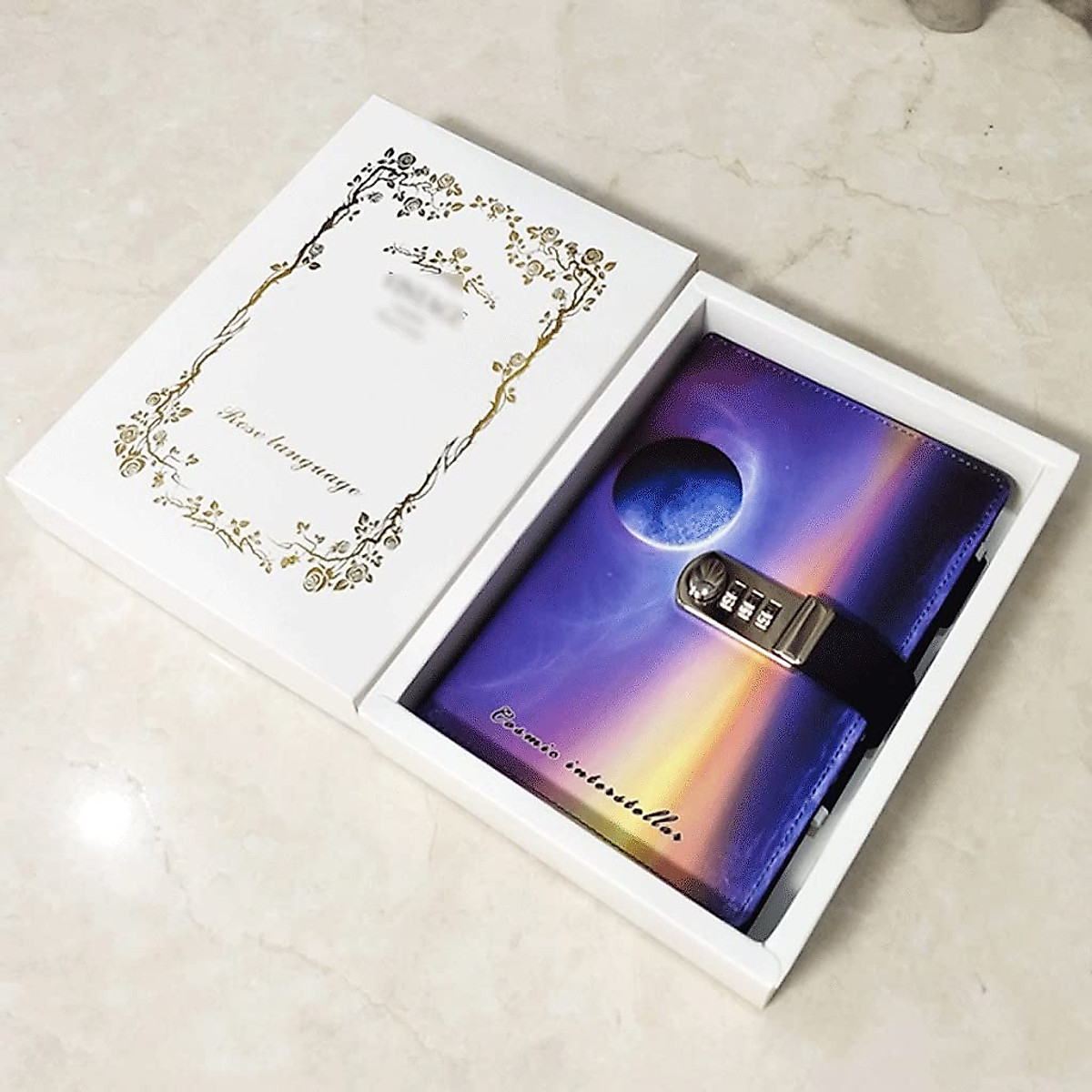 Shengsheng Journal Password Notebook A5 Diary with Digital Lock for Girls and Woman Locking Journals for Birthday Gift,Writing Diary (Color : Ff)