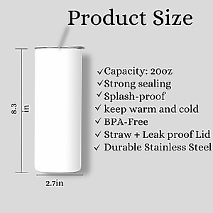 Dominican Republic Flag 20oz | Coffee Cup Stainless Steel Water Bottle With Lid Spill Proof Travel Thermos Cup For Ice Drinks/Hot Beverage| Double Wall Travel Tumble