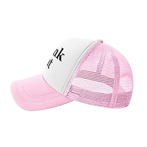 Drunk Slut Hat Unisex Adult Trucker Hats Adjustable Cap for Adults Classic Fishing Caps Pink