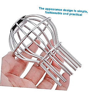 OSALADI 4 Pcs Floor Drain Cover Bath Drain Cover Sink Filter Bathtub Strainer Gutter Cleaner Downspout Diverter Roof Gutter Filter Gutter Strainer Leak Gutter Guard Filters Silver Screen