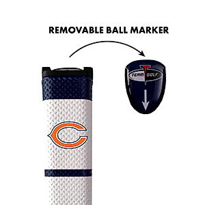 Team Golf NFL Chicago Bears Golf Putter Grip NFL Golf Putter Grip (Multi Colored) with Removable Ball Marker, Durable Wide Grip & Easy to Control