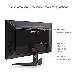 ViewSonic VX2758-2KP-MHD 27 Inch WQHD 1440p 144Hz 1ms IPS Gaming Monitor with FreeSync Premium Eye Care HDMI and DisplayPort