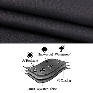 Izzybang 2/3 Seat Patio Swing Cover Chair Bench Replacement Cover for Swing Seat Waterproof Heavy Duty Swing Seat Cover, (L) x (W) 50.00 x 41.33 inch