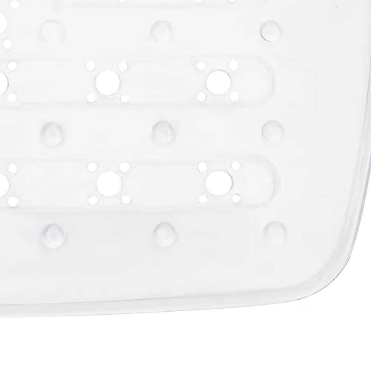 Home Basics Sink Mat, 13" x 11" x .75", Clear