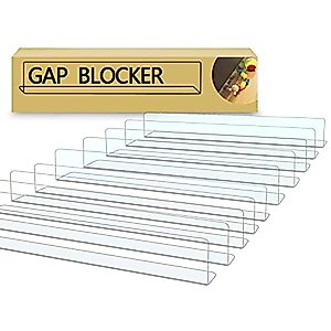QIYIHOME 10-Pack Toy Blocker, Gap Bumper for Under Furniture, BPA Free Safe PVC with Strong Adhesive, Stop Things Going Under Sofa Couch or Bed, Easy to Install 1.6" Height