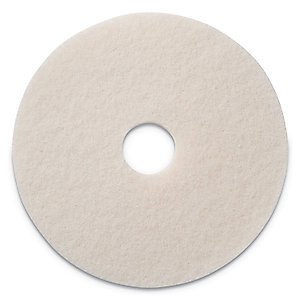 Global Industrial 17" White Polishing Pad, 5/Case, 401217