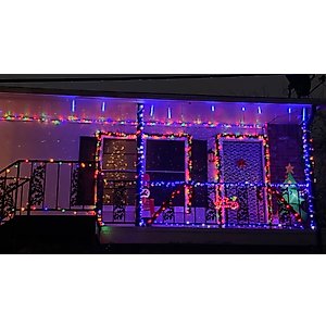 LORRYTE Purple and Orange Solar String Lights Outdoor, Waterproof Green Wire with 8 Modes Waterproof for Halloween Decorations Outdoor Indoor Tree Garden Yard Patio Party(Purple&Orange)