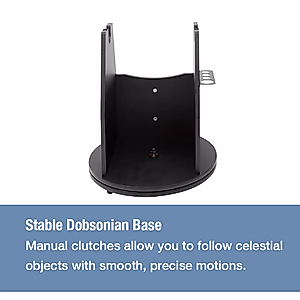 Zhumell – 10-inch Dobsonian Reflector Telescope – Large Aperture for Crisp, Bright Images – Solid Base Construction with Handle for Easy Transport – Ideal Astronomical Telescope