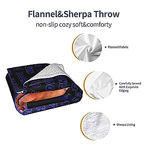 NLE Choppa Blanket Rug Soft Throw Fleece Blankets for Gift Bed Sofa 50"X40" Lightweight Flannel Blanket Bedding