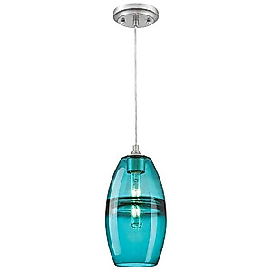 Westinghouse Lighting 6366300 Item Number Soren Mini Pendant, One Size, Turquoise