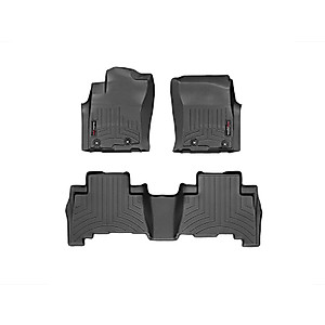 WeatherTech Custom Fit FloorLiners for 4Runner, GX - 1st & 2nd Row (444931-442862), Black