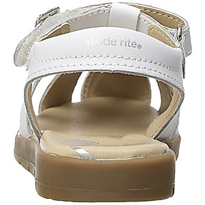 Stride Rite girls Summer Time Sandal (Toddler/Little Kid),White,5 M US Toddler