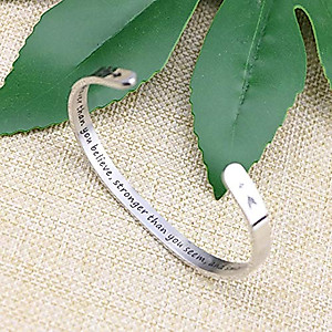 JoycuFF Inspirational Bracelets for Daughter You are Braver Than You Believe, Stronger Than You Seem, Smarter Than You Think