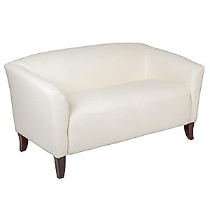 Flash Furniture HERCULES Imperial Series Ivory LeatherSoft Loveseat
