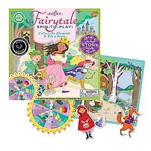 eeBoo: Fairytale Spinner, Collect The Elements & Tell a Story, Create Your Own Story as You Play, for 2 to 4 Players, for Ages 5 and up